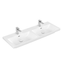 Villeroy & Boch Villeroy & Boch Subway 3.0 Schrankwaschtisch, 1300 x 470 x 170 mm, Stone White CeramicPlus, mit Über 4A70D5RW