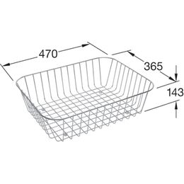 Villeroy & Boch Villeroy & Boch Drahtkorb 470x365mm aus Edelstahl Edelstahl, 839700K1 839700K1