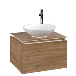 Villeroy & Boch Villeroy & Boch Legato Waschbeckenunterschrank, 1 Auszug, 600 x 380 x 500 mm, Kansas Oak / Kansas Oa B56700RH