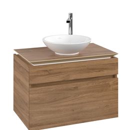 Villeroy & Boch Villeroy & Boch Legato Waschbeckenunterschrank, 2 Auszüge, 800 x 550 x 500 mm, Kansas Oak / Kansas O B57000RH