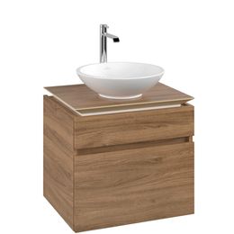 Villeroy & Boch Villeroy & Boch Legato Waschbeckenunterschrank, 2 Auszüge, 600 x 550 x 500 mm, Kansas Oak / Kansas O B56800RH