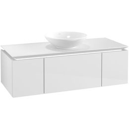 Villeroy & Boch Villeroy & Boch Waschtischunterschrank Legato B243L0, WT mittig Glossy White, B243L0DH B577L0DH