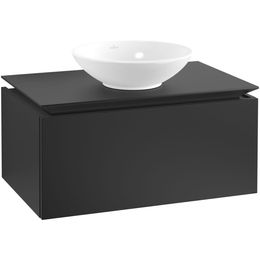 Villeroy & Boch Villeroy & Boch Waschtischunterschrank Legato B10200 800x380x500mm Waschtisch mittig Black Matt Lacq B56900PD