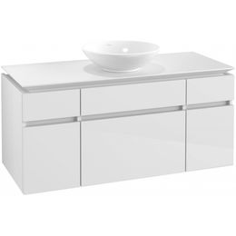 Villeroy & Boch Villeroy & Boch Waschtischunterschrank Legato B24400, WT mittig Glossy White, B24400DH B57800DH