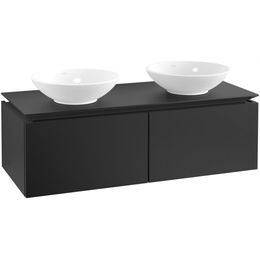 Villeroy & Boch Villeroy & Boch Waschtischunterschrank Legato B14000 1200x380x500mm für 2 Waschtische Black Matt Lac B58300PD