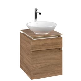 Villeroy & Boch Villeroy & Boch Legato Waschbeckenunterschrank, 2 Auszüge, 450 x 550 x 500 mm, Kansas Oak / Kansas O B56600RH