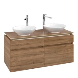 Villeroy & Boch Villeroy & Boch Legato Waschbeckenunterschrank, 4 Auszüge, 1200 x 550 x 500 mm, Kansas Oak / Kansas B58400RH