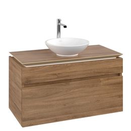 Villeroy & Boch Villeroy & Boch Legato Waschbeckenunterschrank, 2 Auszüge, 1000 x 550 x 500 mm, Kansas Oak / Kansas B57200RH