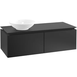 Villeroy & Boch Villeroy & Boch Waschtischunterschrank Legato B11000 1200x380x500mm Waschtisch links Black Matt Lacq B57900PD