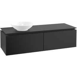 Villeroy & Boch Villeroy & Boch Waschtischunterschrank Legato B11200 1400x380x500mm Waschtisch links Black Matt Lacq B58700PD