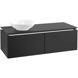 Villeroy & Boch Villeroy & Boch Waschtischunterschrank Legato B110L0 1200x380x500mm Waschtisch links Black Matt Lacq B579L0PD