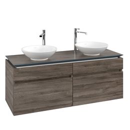 Villeroy & Boch Villeroy & Boch Legato Waschbeckenunterschrank, 4 Auszüge, 1400 x 550 x 500 mm, Stone Oak / Stone Oa B59200RK