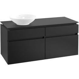 Villeroy & Boch Villeroy & Boch Waschtischunterschrank Legato B13000 1200x550x500mm Waschtisch links Black Matt Lacq B58000PD