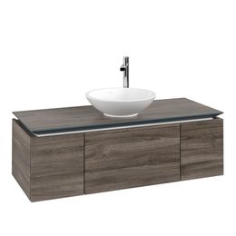 Villeroy & Boch Villeroy & Boch Legato Waschbeckenunterschrank, 3 Auszüge, 1200 x 380 x 500 mm, Stone Oak / Stone Oa B57700RK