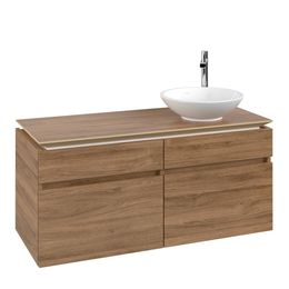 Villeroy & Boch Villeroy & Boch Legato Waschbeckenunterschrank, 4 Auszüge, 1200 x 550 x 500 mm, Kansas Oak / Kansas B58200RH