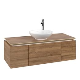 Villeroy & Boch Villeroy & Boch Legato Waschbeckenunterschrank, 3 Auszüge, 1200 x 380 x 500 mm, Kansas Oak / Kansas B57700RH