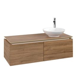 Villeroy & Boch Villeroy & Boch Legato Waschbeckenunterschrank, 2 Auszüge, 1200 x 380 x 500 mm, Kansas Oak / Kansas B58100RH