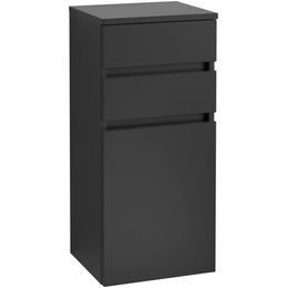 Villeroy & Boch Villeroy & Boch Seitenschrank Legato B211 400x870x350 mm Anschlag (Scharn) re Black Matt Lacquer, B2 B72801PD