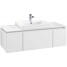 Villeroy & Boch Villeroy & Boch Waschtischunterschrank Legato B249L0, WT mittig White Matt, B249L0MS B682L0MS