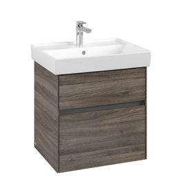 Villeroy & Boch Villeroy & Boch Collaro Waschbeckenunterschrank, 2 Auszüge, 554 x 546 x 444 mm, Stone Oak C00800RK