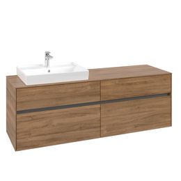 Villeroy & Boch Villeroy & Boch Collaro Waschbeckenunterschrank, 4 Auszüge, 1600 x 548 x 500 mm, Kansas Oak C02200RH