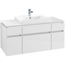 Villeroy & Boch Villeroy & Boch Waschtischunterschrank Legato B250L0, WT mittig Glossy White, B250L0DH B683L0DH