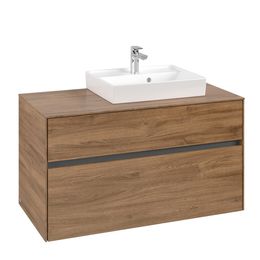 Villeroy & Boch Villeroy & Boch Collaro Waschbeckenunterschrank, 2 Auszüge, 1000 x 548 x 500 mm, Kansas Oak C01500RH