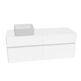 Villeroy & Boch Villeroy & Boch Waschtischunterschrank Collaro C046 1400x548x 500mm 4 Ausz. Waschbecken li White Mat C04600MS