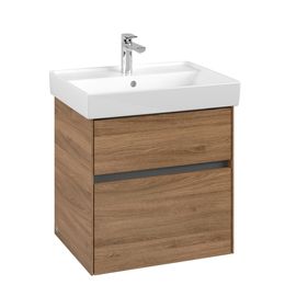 Villeroy & Boch Villeroy & Boch Collaro Waschbeckenunterschrank, 2 Auszüge, 554 x 546 x 444 mm, Kansas Oak C00800RH