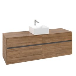 Villeroy & Boch Villeroy & Boch Collaro Waschbeckenunterschrank, 4 Auszüge, 1600 x 548 x 500 mm, Kansas Oak C04900RH