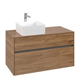 Villeroy & Boch Villeroy & Boch Collaro Waschbeckenunterschrank, 2 Auszüge, 1000 x 548 x 500 mm, Kansas Oak C03900RH