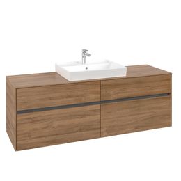 Villeroy & Boch Villeroy & Boch Collaro Waschbeckenunterschrank, 4 Auszüge, 1600 x 548 x 500 mm, Kansas Oak C02500RH