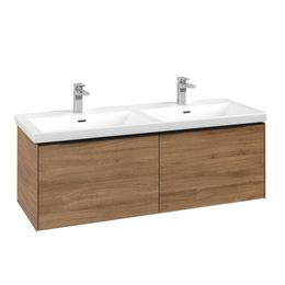 Villeroy & Boch Villeroy & Boch Subway 3.0 Waschbeckenunterschrank, 2 Auszüge, 1272 x 432 x 462 mm, Kansas Oak / Kan C56701RH