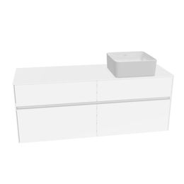 Villeroy & Boch Villeroy & Boch Waschtischunterschrank Collaro C047 1400x548x 500mm 4 Ausz. Waschbecken re White Mat C04700MS