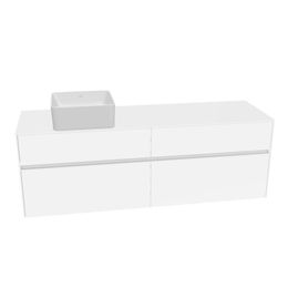 Villeroy & Boch Villeroy & Boch Waschtischunterschrank Collaro C050 1600x548x 500mm 4 Ausz. Waschbecken li White Mat C05000MS