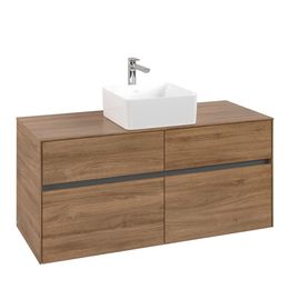 Villeroy & Boch Villeroy & Boch Collaro Waschbeckenunterschrank, 4 Auszüge, 1200 x 548 x 500 mm, Kansas Oak C04100RH