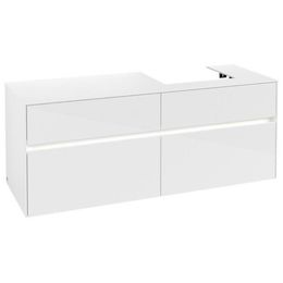 Villeroy & Boch Villeroy & Boch Waschtischunterschrank Collaro C075B0 1400x548x500mm mit Beleuchtung C075B0DH