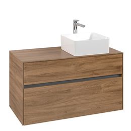 Villeroy & Boch Villeroy & Boch Collaro Waschbeckenunterschrank, 2 Auszüge, 1000 x 548 x 500 mm, Kansas Oak C04000RH