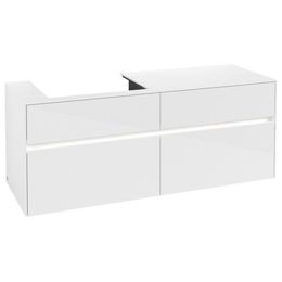 Villeroy & Boch Villeroy & Boch Waschtischunterschrank Collaro C085B0 1400x548x500mm mit Beleuchtung C085B0DH