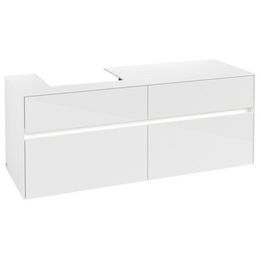 Villeroy & Boch Villeroy & Boch Waschtischunterschrank Collaro C074B0 1400x548x500mm mit Beleuchtung C074B0DH