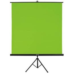 Hama 00021571 Green Screen Hintergrund mit Stativ, 180 x 180 cm, 2in1