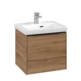 Villeroy & Boch Villeroy & Boch Subway 3.0 Waschbeckenunterschrank, 1 Auszug, 473 x 432 x 391,5 mm, Kansas Oak / Kan C58001RH