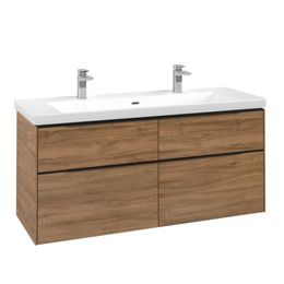 Villeroy & Boch Villeroy & Boch Subway 3.0 Waschbeckenunterschrank, 4 Auszüge, 1272 x 579 x 462 mm, Kansas Oak / Kan C60201RH