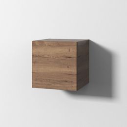 Sanipa Cubes Regalmodul mit 1 Tür, Eiche-Tabak, CT12050 CT12050