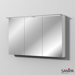 Sanipa Reflection Spiegelschrank MALTE 120 mit LED-Aufsatzleuchte, Weiß-Soft SD15643