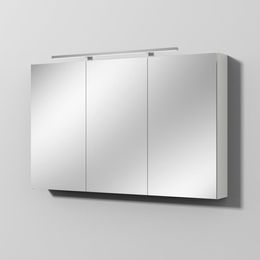 Sanipa Reflection Spiegelschrank MILLA 120 mit LED-Aufsatzleuchte, Weiß-Soft, SD14543 SD14543