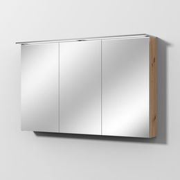 Sanipa Reflection Spiegelschrank MALTE 120 mit LED-Aufsatzleuchte, Eiche Natural-Touch SD15685