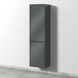 Sanipa Twiga Hochschrank mit 1 T&uuml;r und 1 W&auml;schekorbklappe, Wei&szlig;-Glanz, SY10278 SY10278