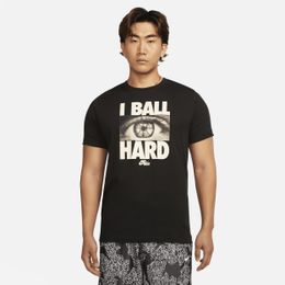 Nike Dri-FIT Basketball-T-Shirt für Herren - Schwarz