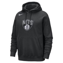 Brooklyn Nets Club Nike NBA-Hoodie für Herren - Schwarz